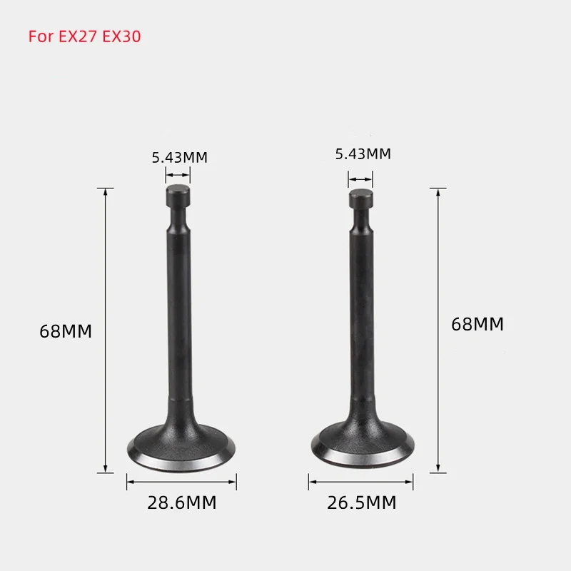 PAIR VALVE IN SET FOR ROBIN SUBARU EX27 EX30 INTAKE EXHAUST