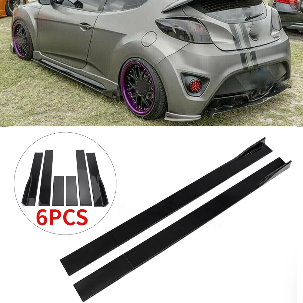 LAICY For Hyundai Veloster Turbo 2011-2018 78.7" Side Skirt Splitter ...