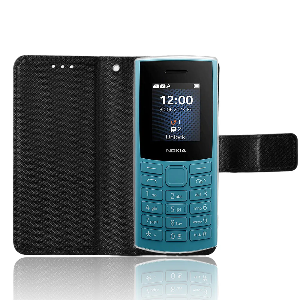 For-Nokia-105-4G-Wristbands-Luxury-Leather-Magnetic-Case-for-Nokia105 ...