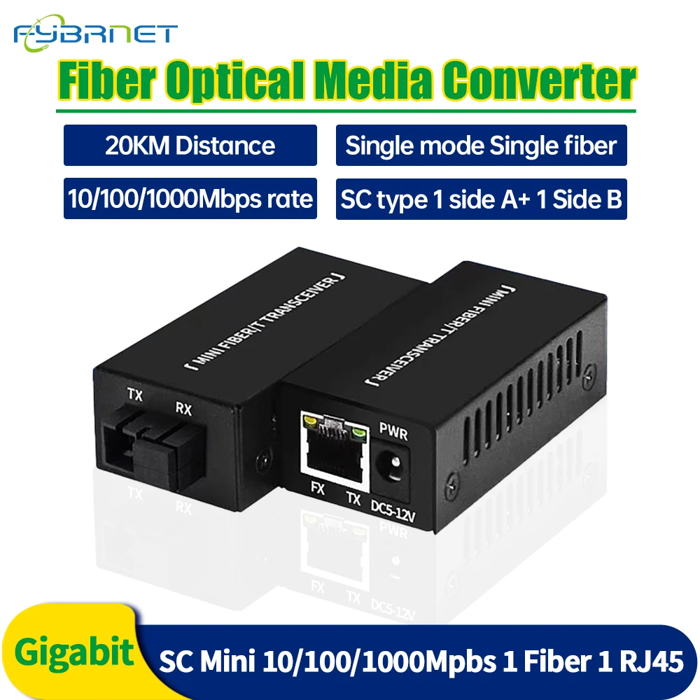 1-Pair-Gigabit-SC-Ethernet-Fiber-Switch-100-1000M-A-B-mini-Media ...