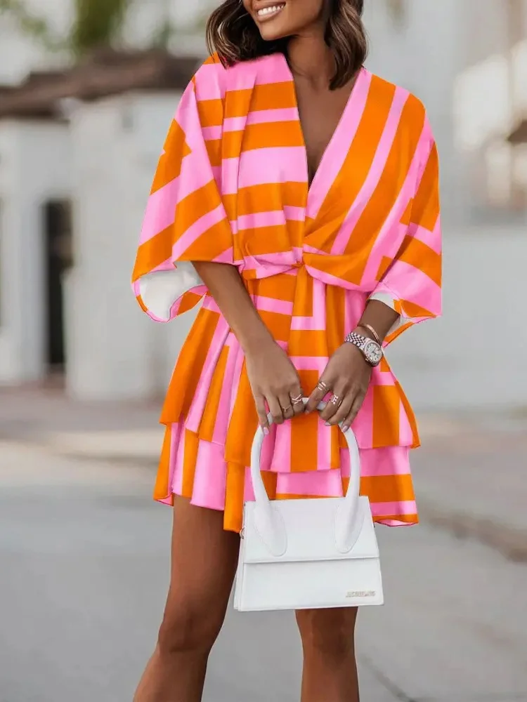 Vestido largo de verano con estampado Floral para mujer, Vestido largo ...