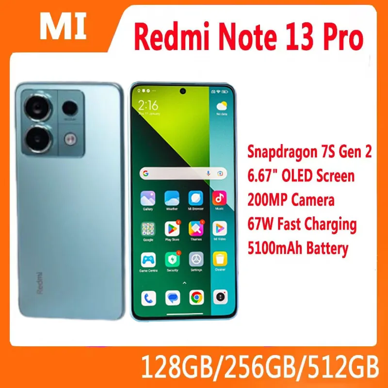 New-Xiaomi-Redmi-Note-13-PRO-5G-Smartphone-Snapdragon-7s-6-67-120Hz-1 ...