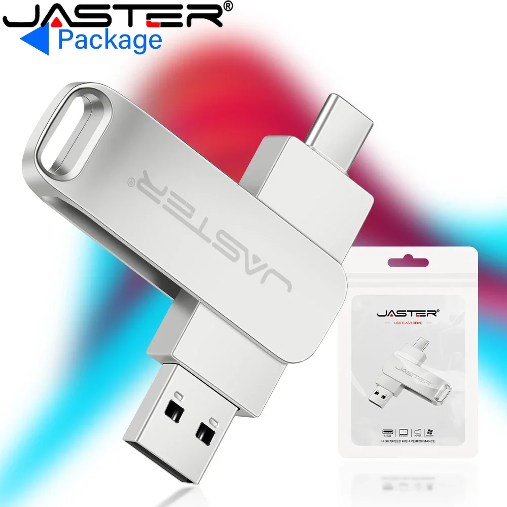JASTER-OTG-Type-C-Flash-Pen-Drive-Memory-Stick-de-metal-USB-2-0-Flash ...