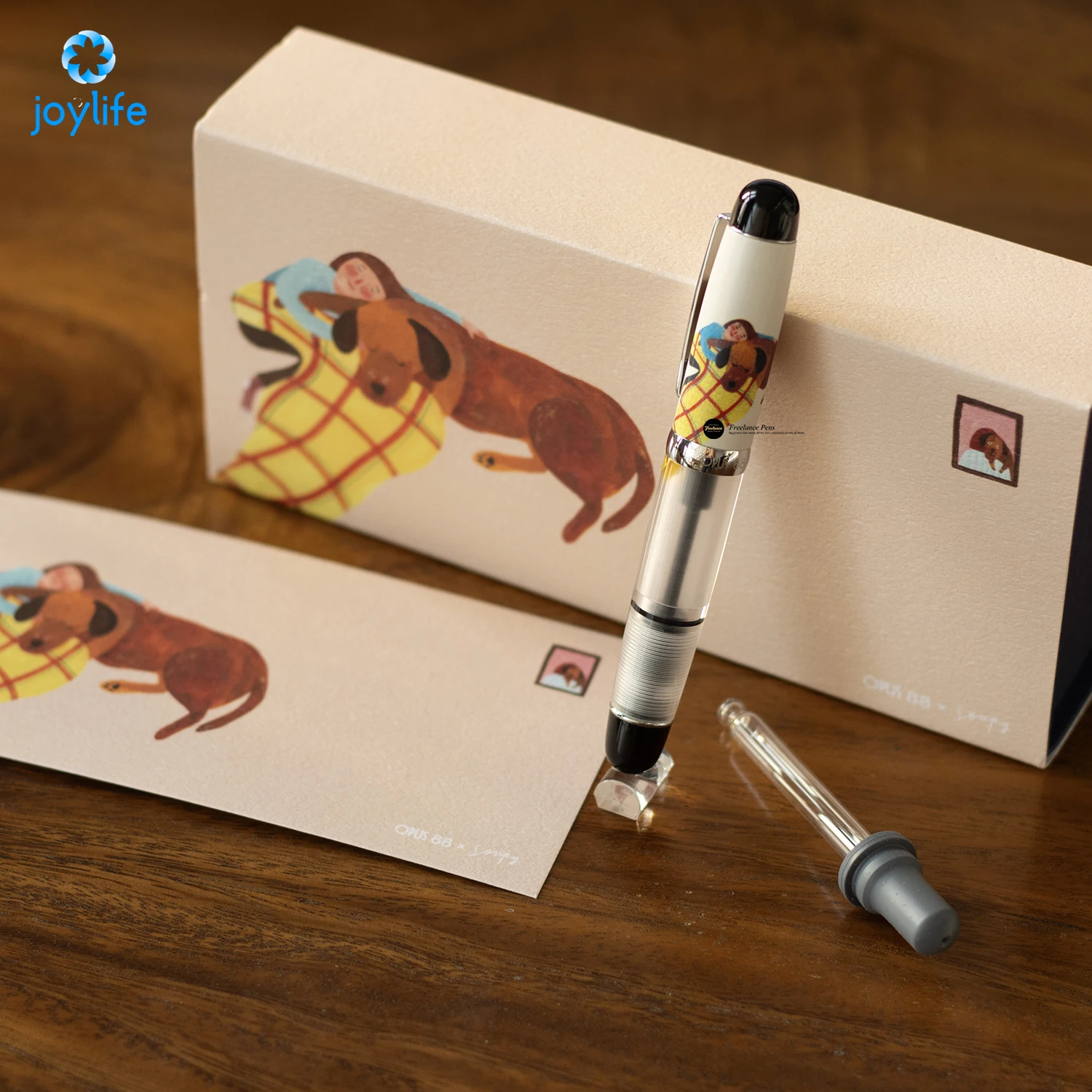 OPUS 88 Soupy Compact Fountain Pen - Semi-Transparent Acrylic Body ...