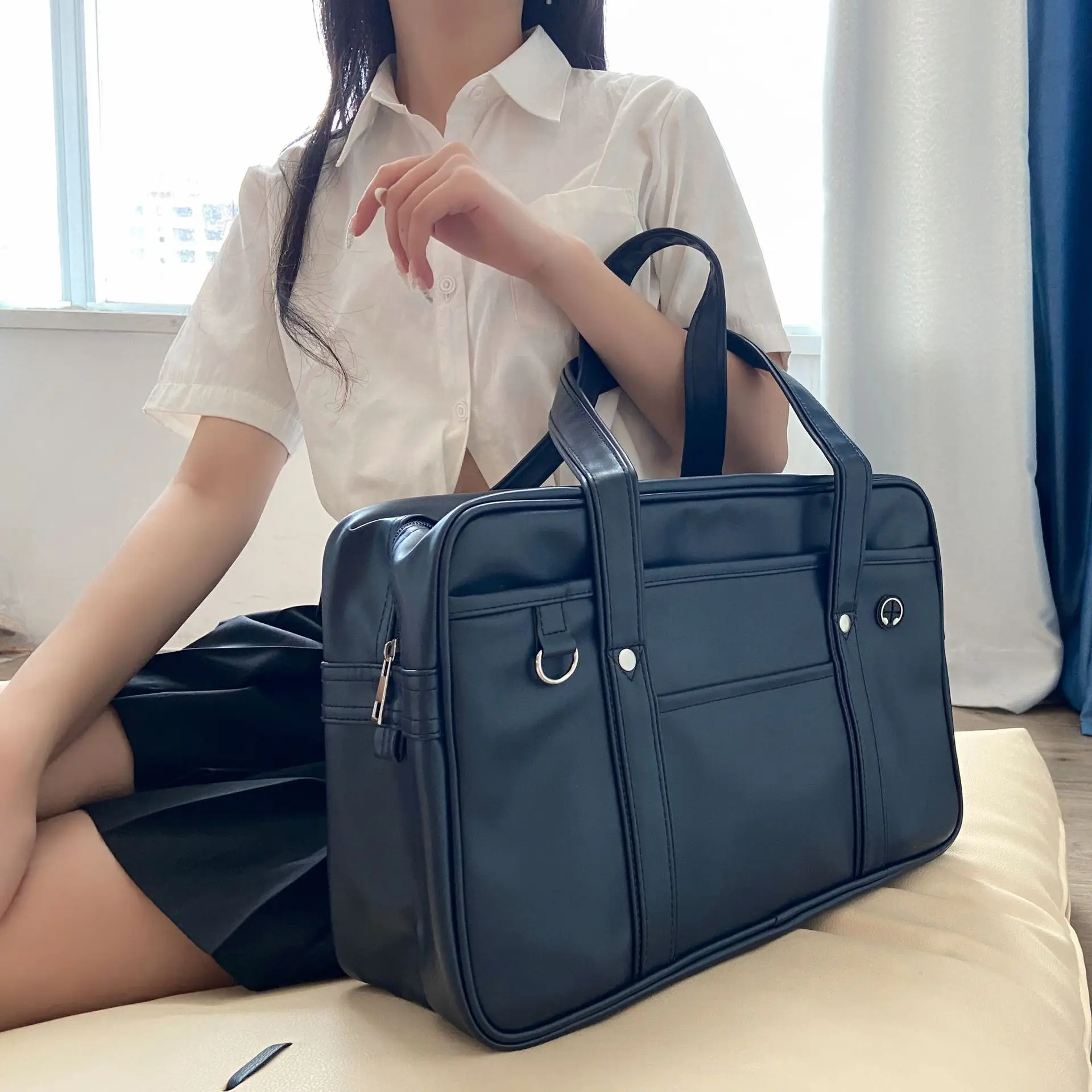 Japanese-two-dimensional-student-JK-uniform-bag-girl-PU-schoolbag-COS ...