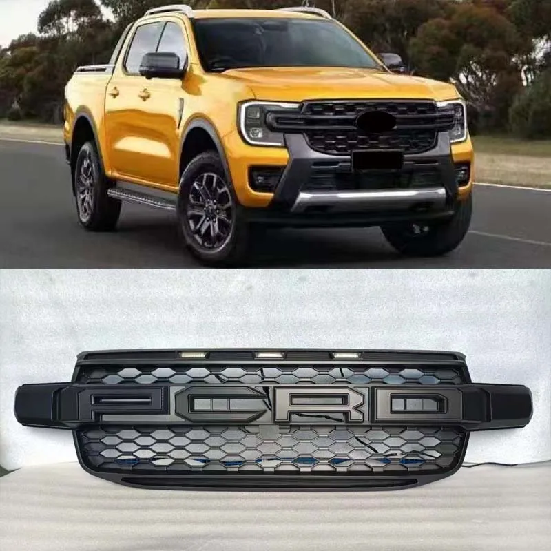 Front Grills Racing Grille For Ford Ranger 2022 2023 Accessories T9 Mk4 ...