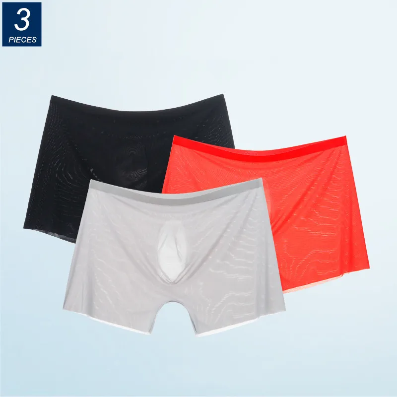 3-pcs-set-Fast-Shipping-Ultra-Thin-Ice-Silk-Men-Boxers-Seamless ...