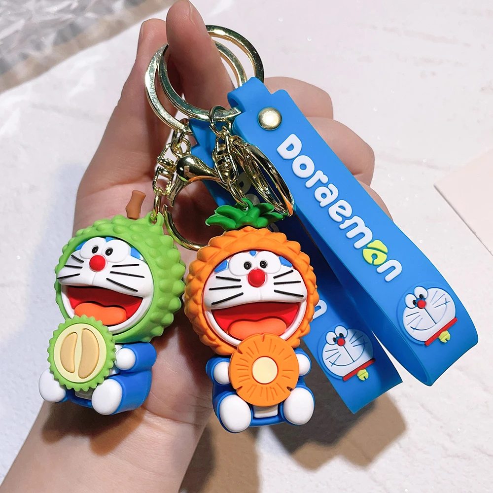Cartoon-Cute-Action-Figure-Doraemon-Jingle-Cat-Keychain-Creative-Couple ...