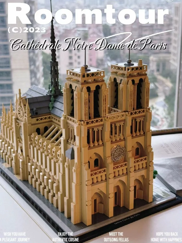 4383pcs-City-Architecture-Series-Building-Blocks-Notre-Dame-Cathedral ...
