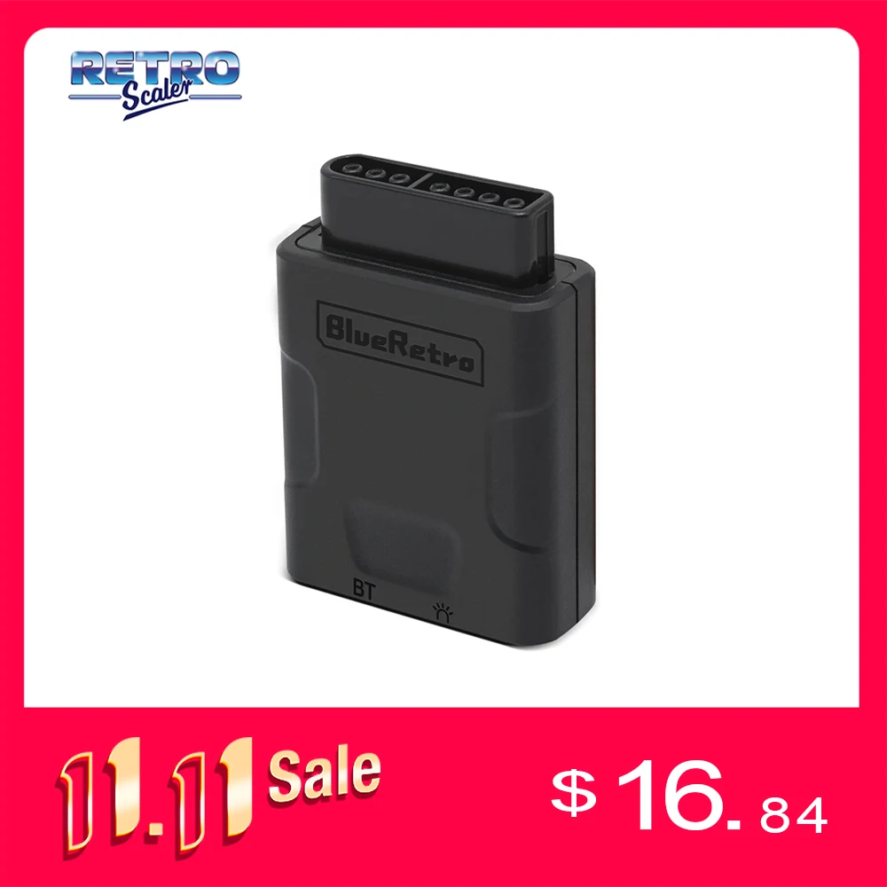 RetroScaler-Blueretro-Wireless-Controller-Adapter-For-SNES-SFC-Console ...