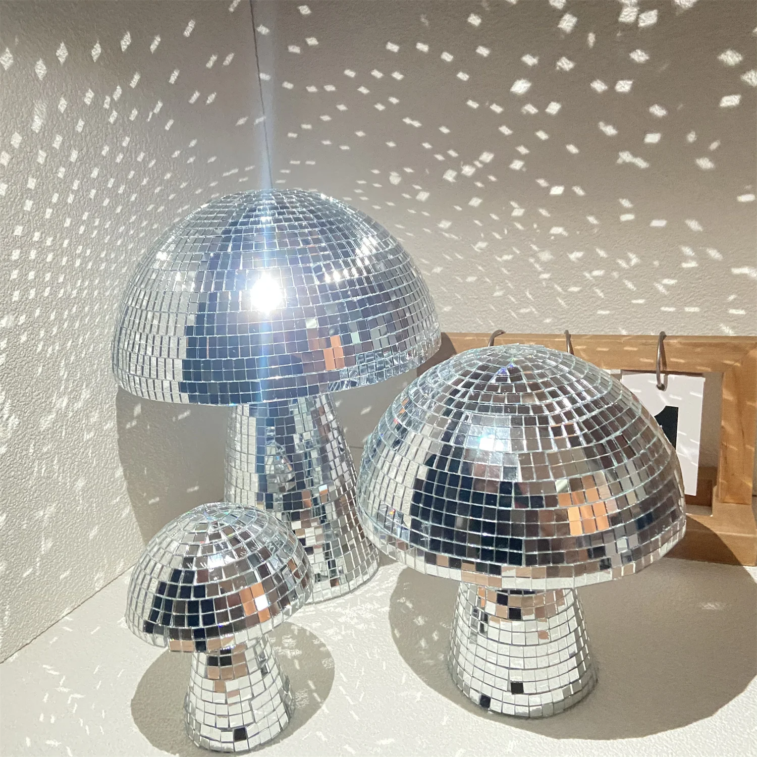 Disco-Mushroom-Mirror-Ball-Decor-Reflective-DJ-Lighting-for-Party-Room-Table-Bar-Wedding-Home ...