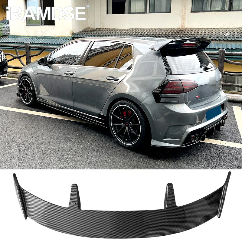 Gloss-Black-Spoiler-for-Volkswagen-Golf-MK7-MK8-Rline-GTI-GTD-TSI ...