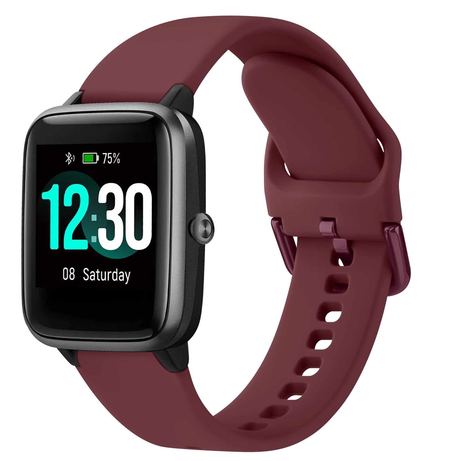 19mm Silicone Watch Strap for ID205/ID205L/U/S/G Band Soft Sport ...
