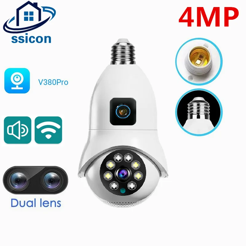 V380-Pro-4MP-E27-360-Bulb-Camera-WIFI-Dual-Lens-Camera-Indoor-Color ...