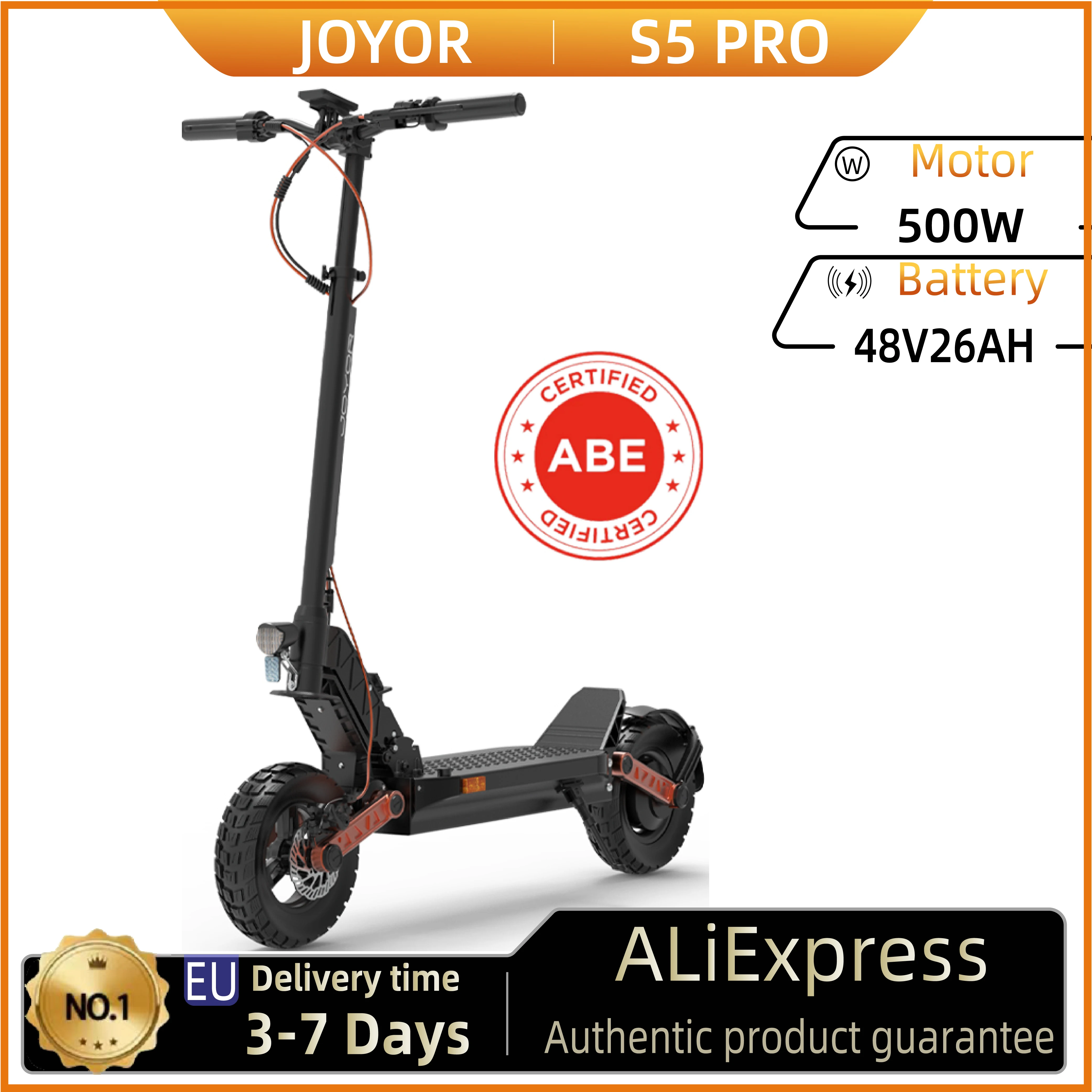 JOYOR S5 Pro (ABE)Certification Electric Scooter 10''Tires 48V 26Ah ...