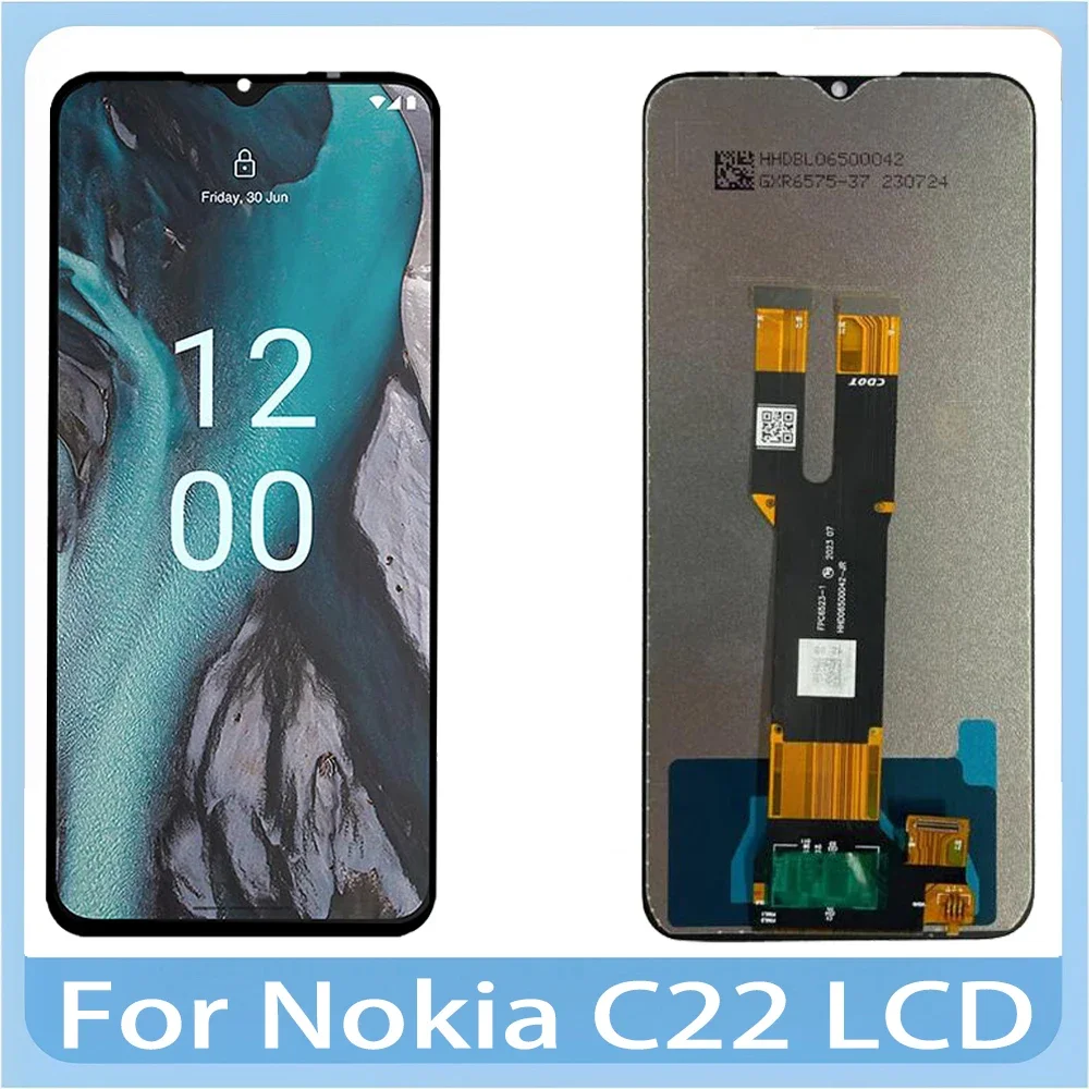 6.5'' Original For Nokia C22 LCD TA-1533 Display Touch Screen Digitizer ...