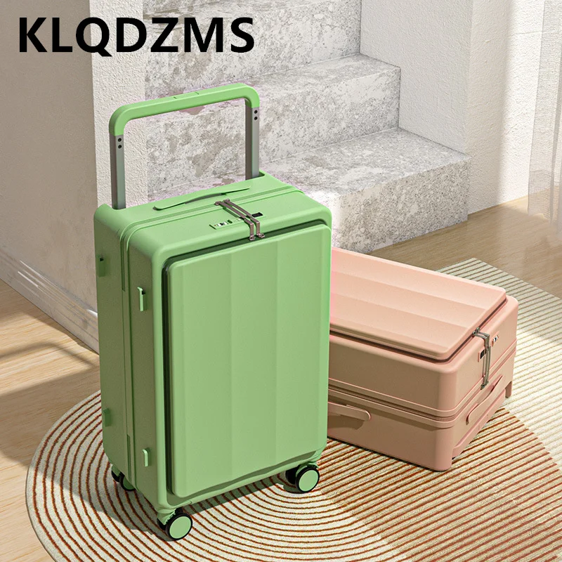 KLQDZMS Suitcase Front Opening Boarding Box Business 20"24"26 Inch ...