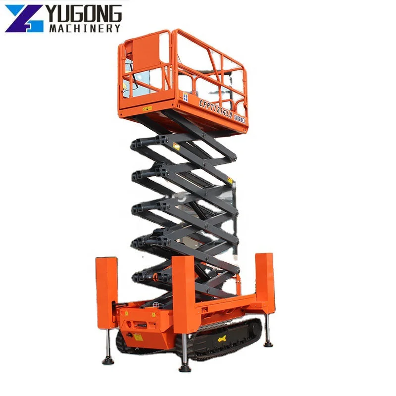 450Kg-Lift-Hoogwerker-Platform-Buiten-Ruw-Terrein-Crawler-Schaarlift ...