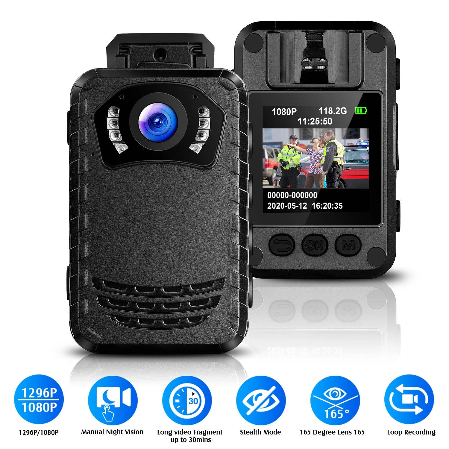 Boblov N9 Mini Body Camera Full Hd 1296p Small Portable Night Vision ...