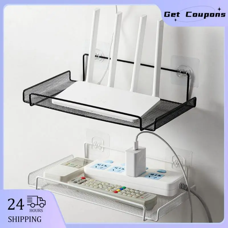 Wall-mounted-Router-Shelf-Hanging-Rack-Living-Room-Television-Set-Top ...