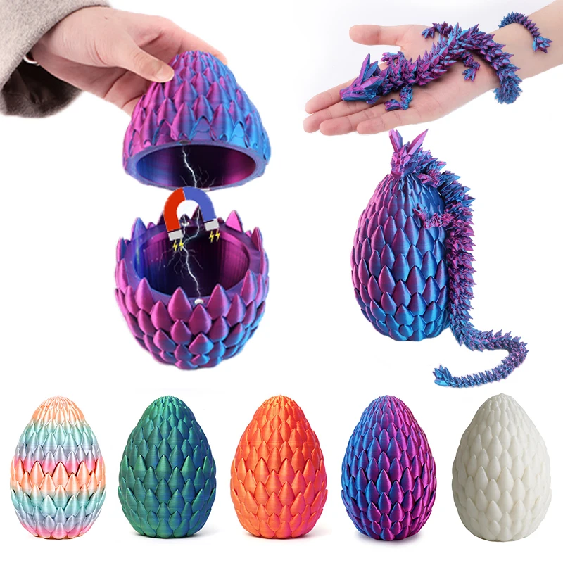 Upgraded-Magnetic-3D-Printed-Gem-Dragon-Poseable-Joints-Crystal-Dragon ...