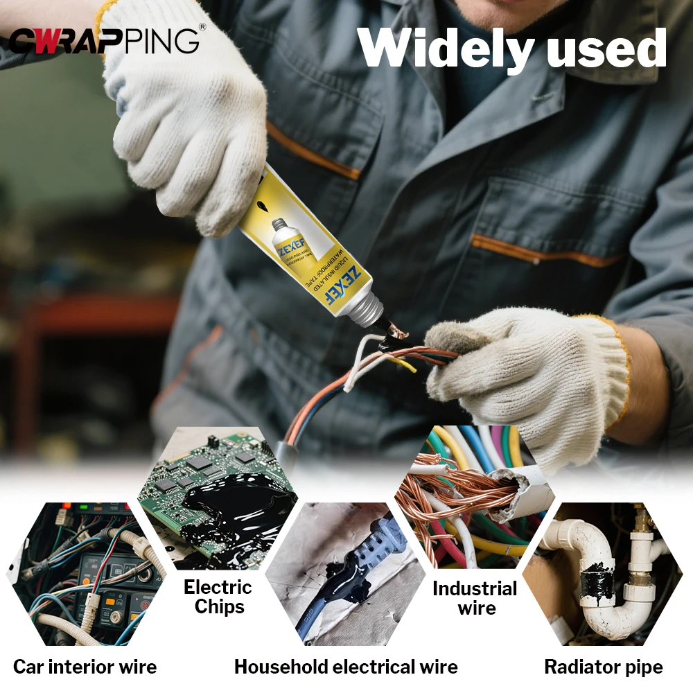 50/100ml Car Liquid Insulating Tape Repair Rubber Electrical Wire Cable ...
