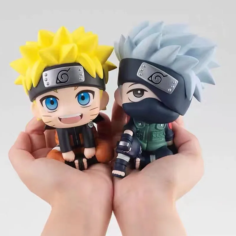 8cm Anime Sitting Naruto Kakasi Sasuke Animation PVC Plastic Model ...