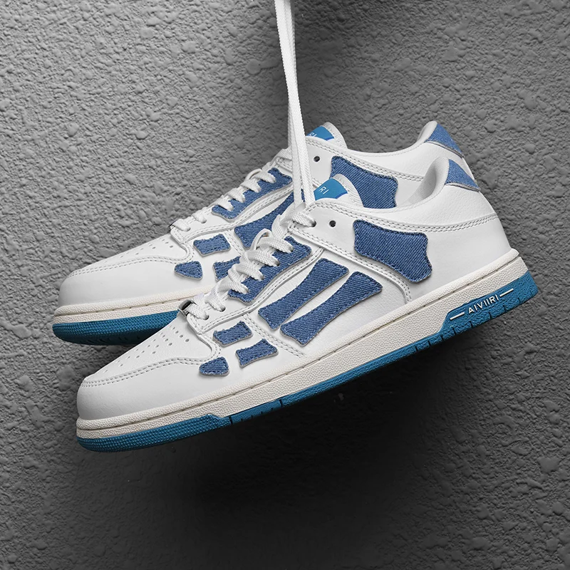 Low-cut-casual-sneakers-for-couples-black-and-white-color-matching-new ...