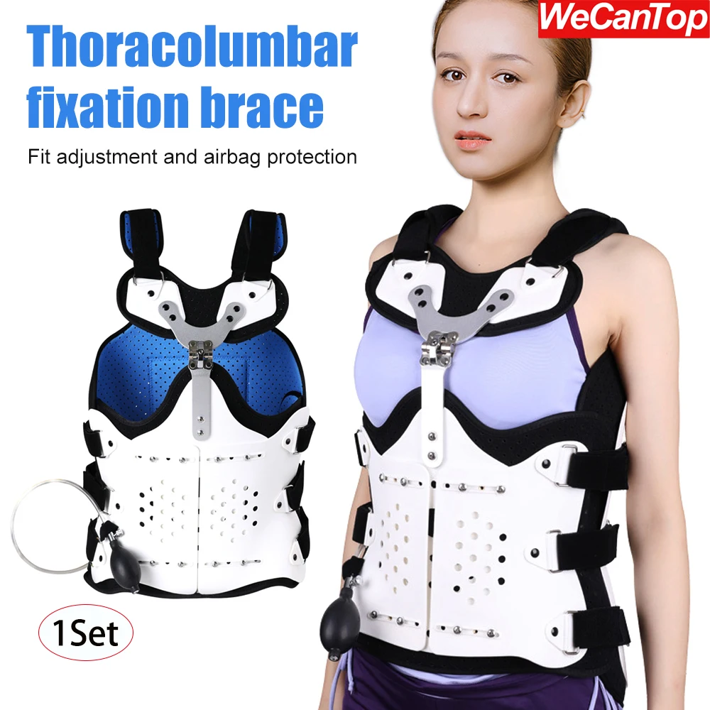 1-Conjunto-TLSO-Infl-vel-Toracolombar-Fixo-Spinal-Ajust-vel-Cinta-Traseira-para-Cifose-Escoliose ...