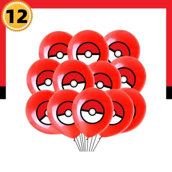 Pokemon Birthday Party Decorations Pokeball Foil Balloons Disposable ...