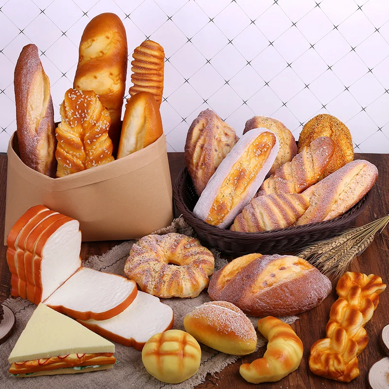 Simulation-Bread-Model-French-Baguette-Pastry-Toast-Bagels-Croissant ...