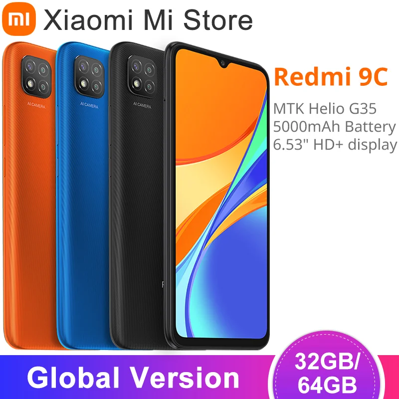 Global-Version-Xiaomi-Redmi-9C-Mobile-Phone-32-64GB-ROM-MTK-Helio-G35-6 ...