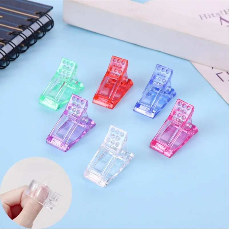 1/5Pcs Acrylic Nail Clip Tools Set Gel Quick Transparent Building Nail ...