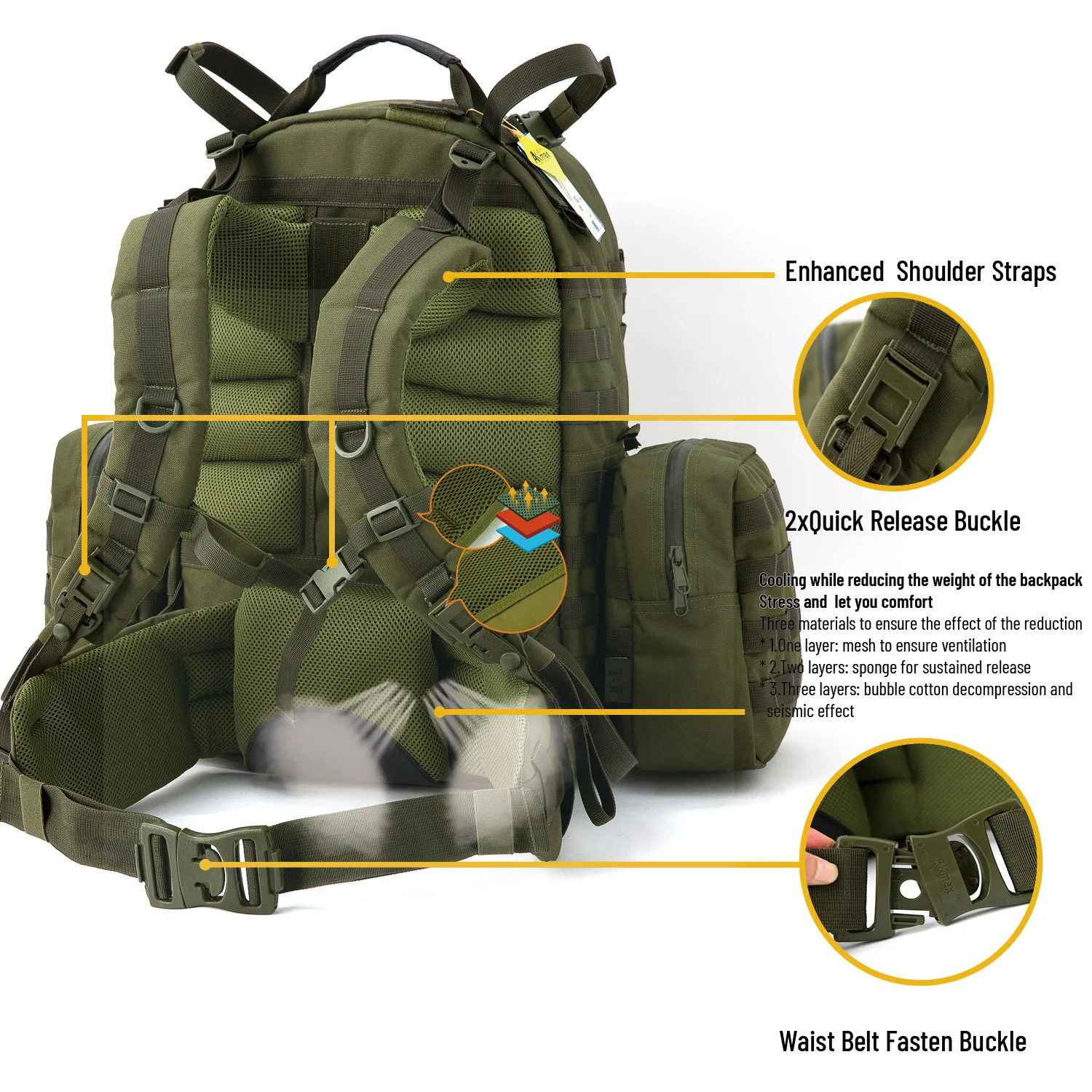 65L-Molle-Medium-Tactical-Assault-Pack-Camping-Equipment-Climbing ...
