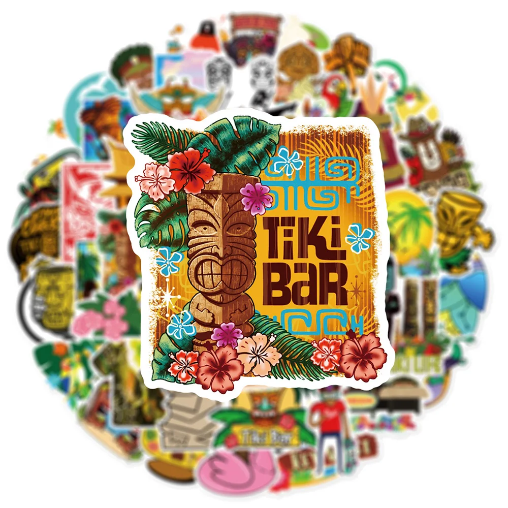 10/30/50PCS Hawaii Vacation Tiki Bar Featured Sticker DIY Phone Laptop ...