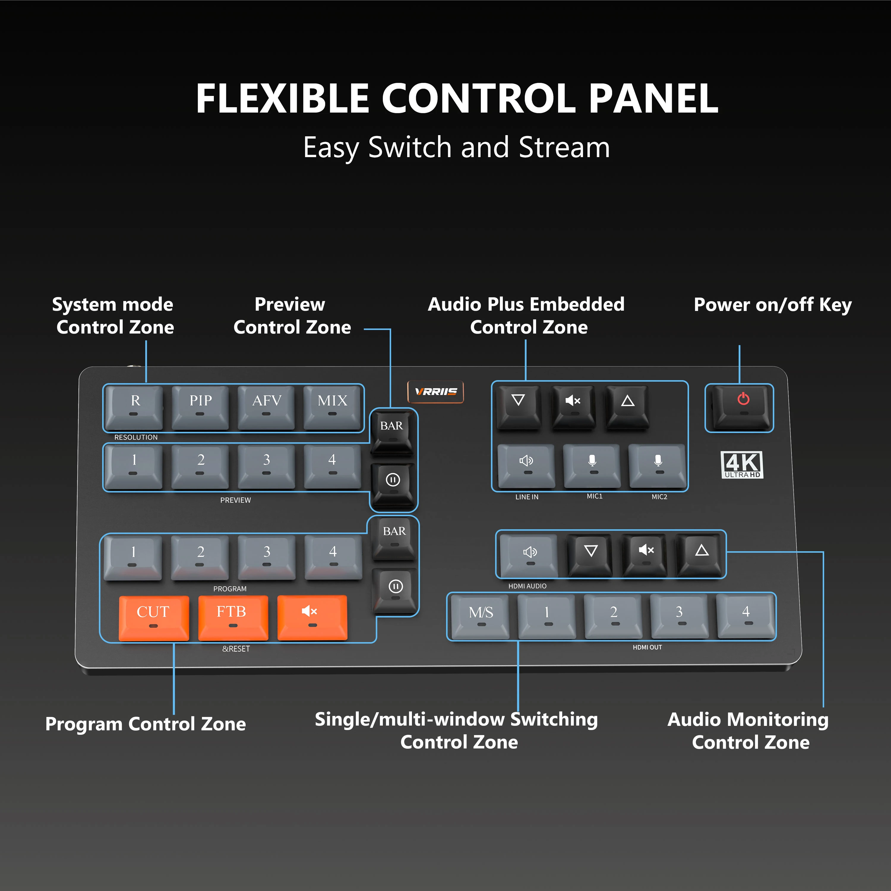 WL100-4k-Video-Switcher-for-Live-Streaming-Equipment-Card-Mixer ...