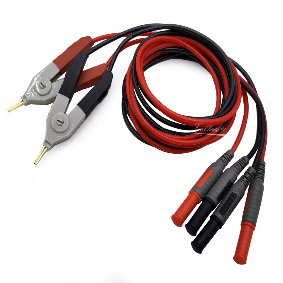 4 Wire LCR Meter Test Lead Wire / Clip Cable / Clamp Terminal Kelvin ...