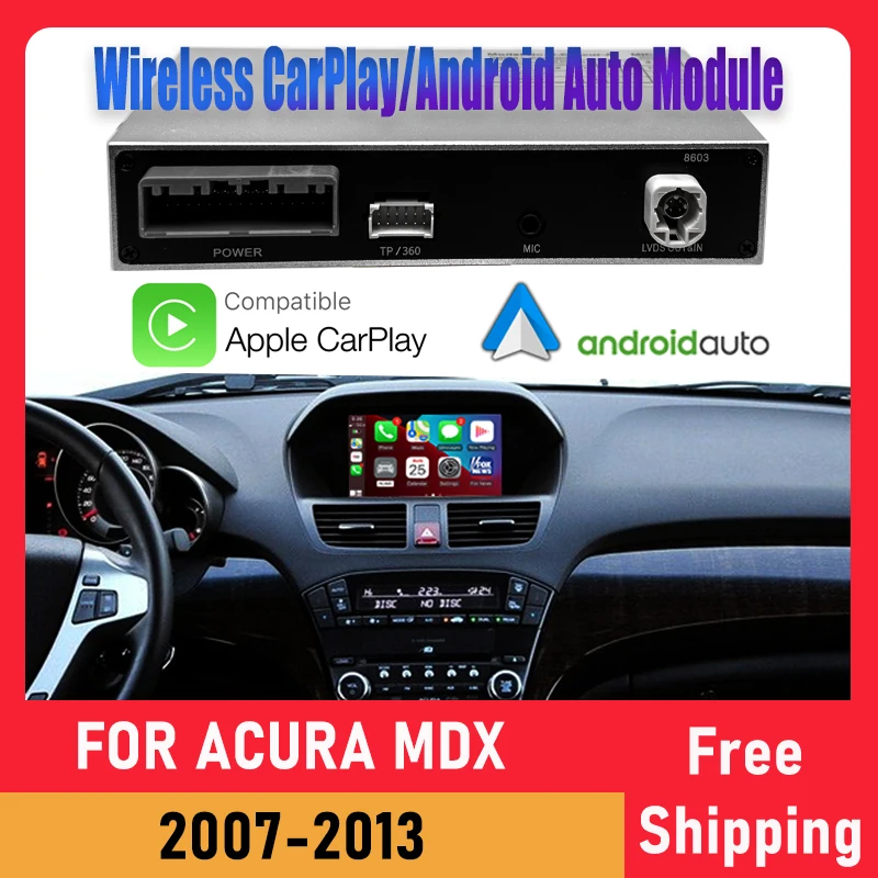 Wireless-Apple-Carplay-Android-Auto-Module-TV-AI-BOX-Radio-For-Acura ...