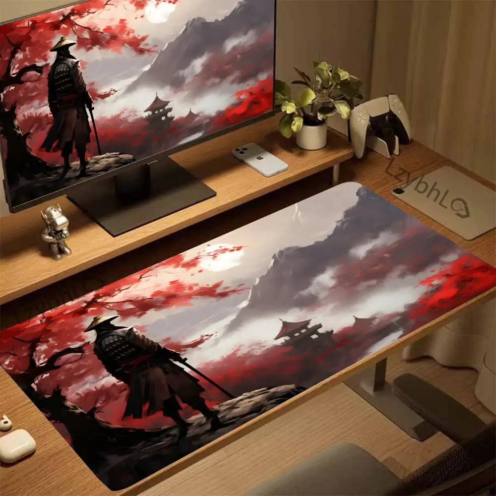 Lonely Samurai Mouse Pad Large Gaming Accessories XXL Carpet Gamer PC ...
