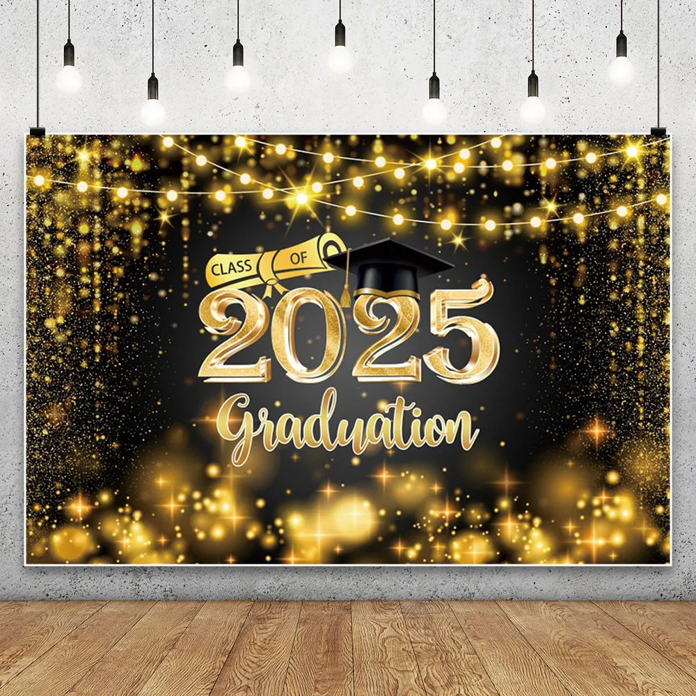 2025 Graduation Theme Photography Background Flash Decor Banner For ...