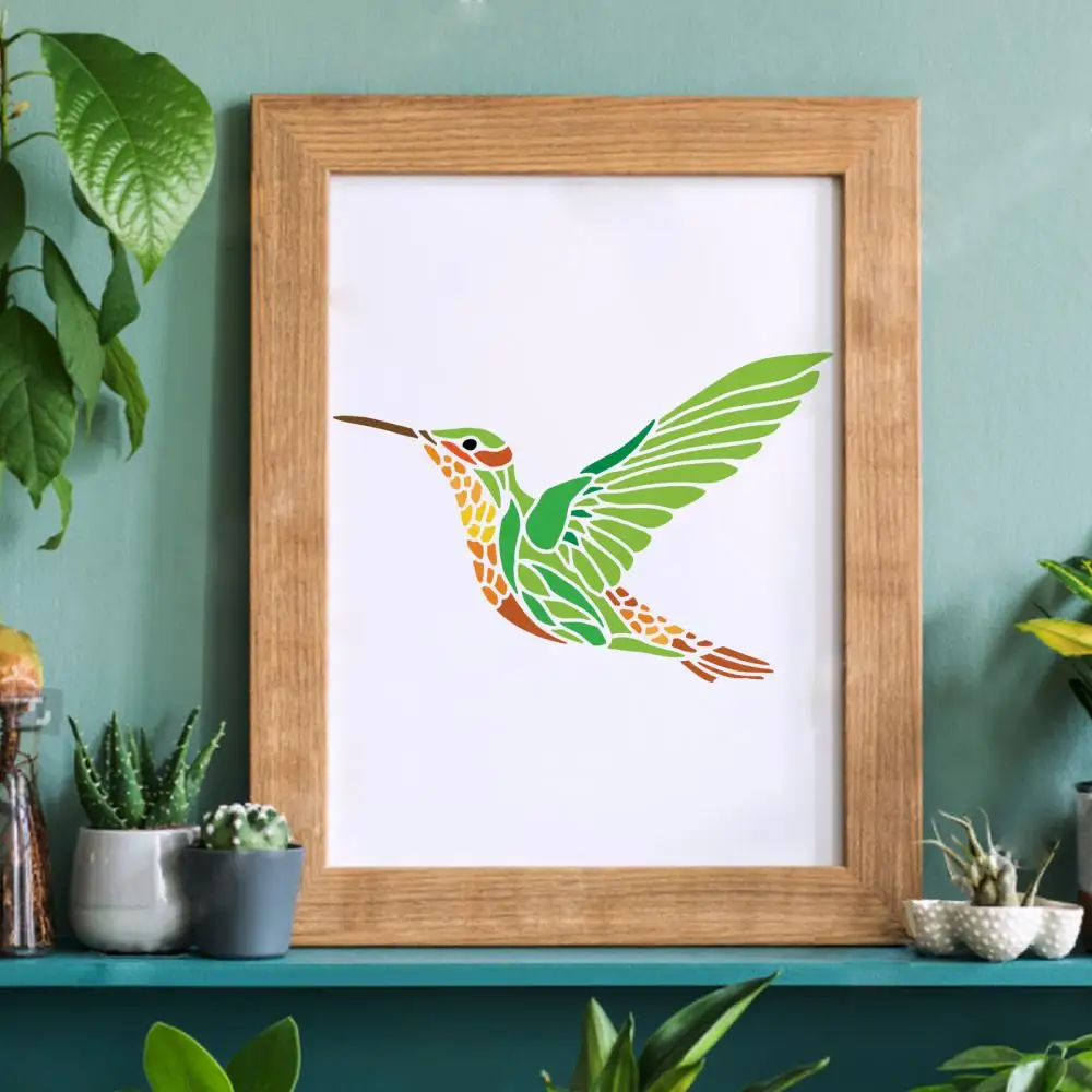 Hummingbird Mask Template
