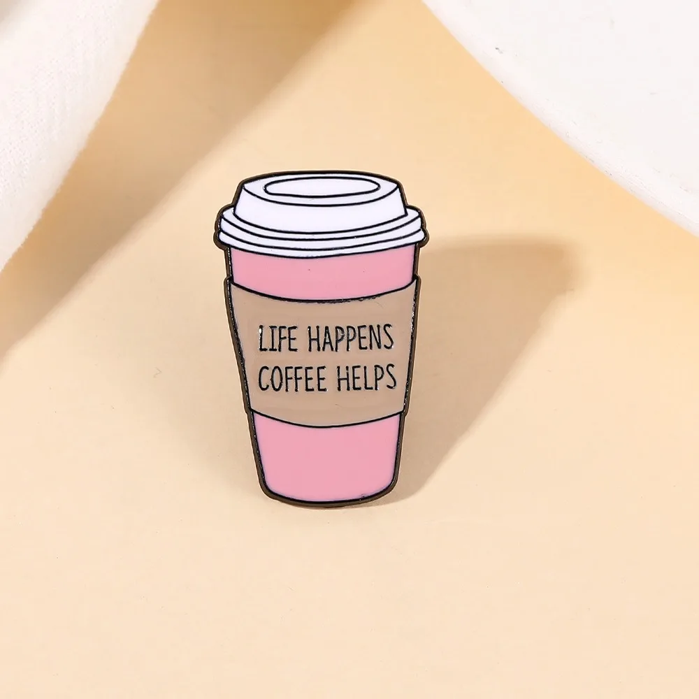 Coffee-Cup-Enamel-Pins-Custom-We-Need-Coffee-Brooch-Lapel-Badges ...