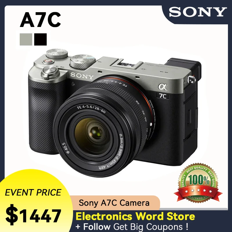 Sony-Alpha-7C-c-mara-Digital-sin-espejo-A7C-marco-completo-lente-de-28 ...