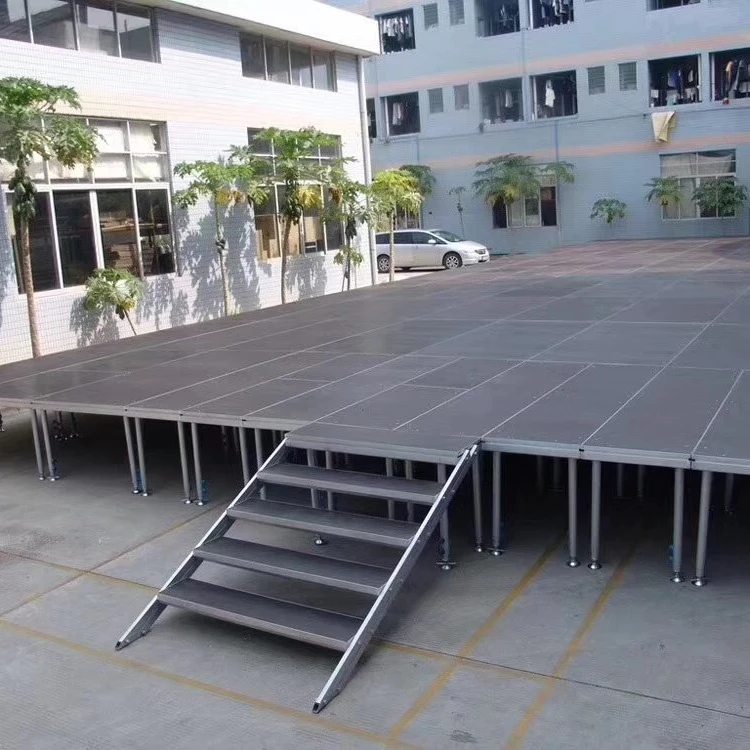 Oem China Supply Modular Aluminum Portable Concert Stage Stair Footstep ...