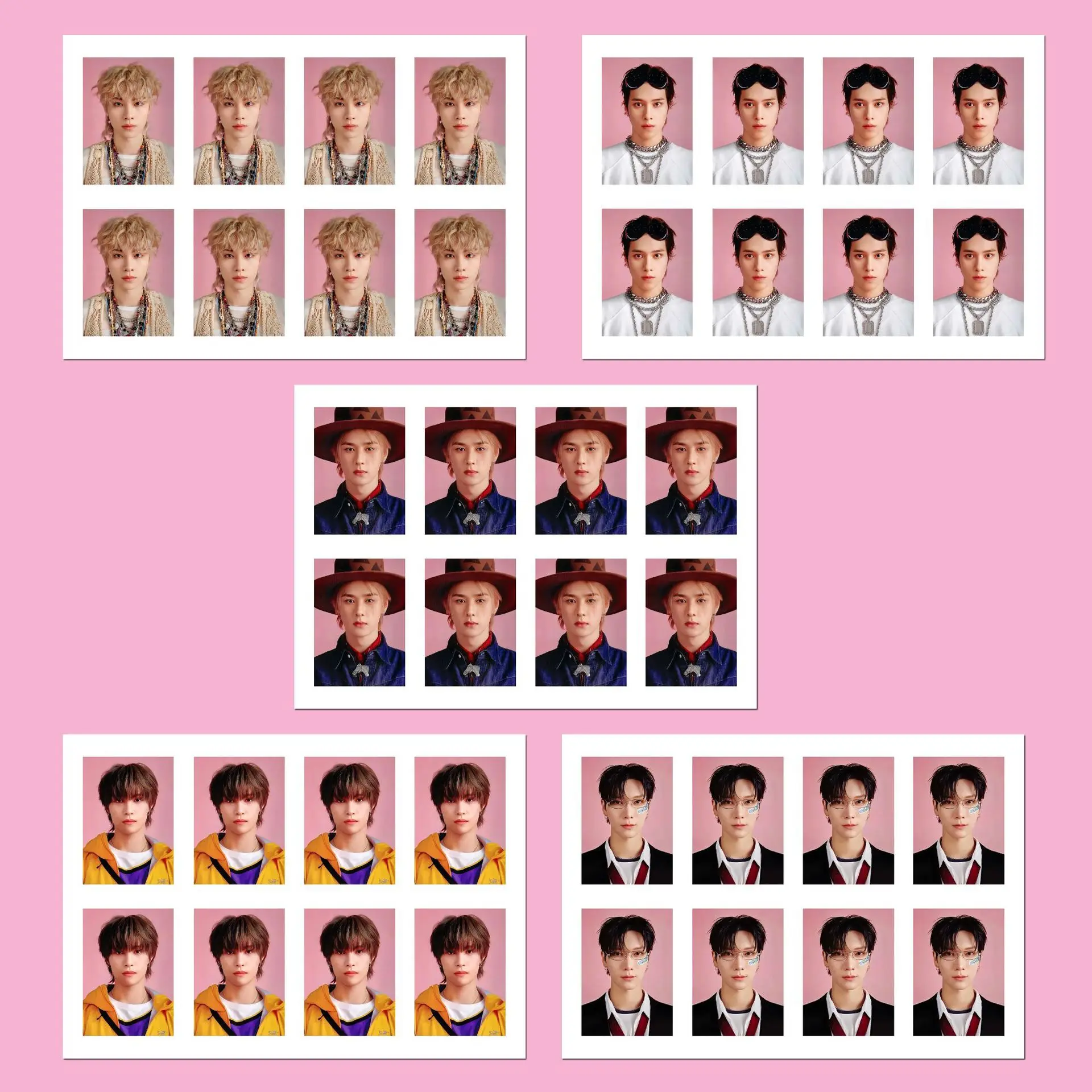 Kpop-WayV-2024-1-Inch-High-definition-ID-Photo-KUN-WINWIN-LUCAS-XIAOJUN ...