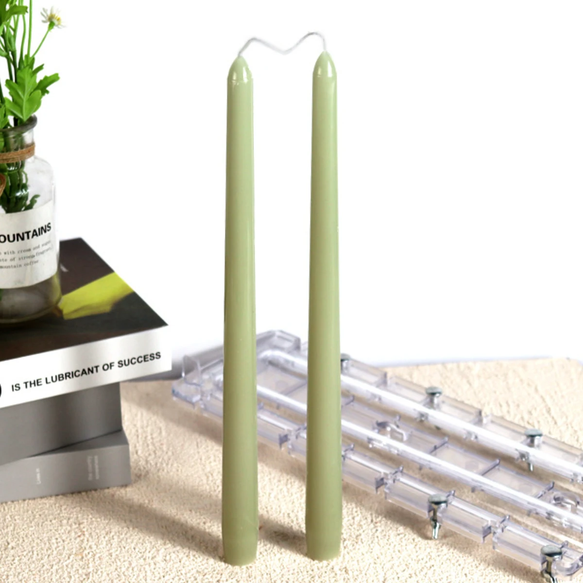 Double-Head-Conical-Rod-Wax-Acrylic-Candle-Mold-Pointed-Long-Rod-Pole ...