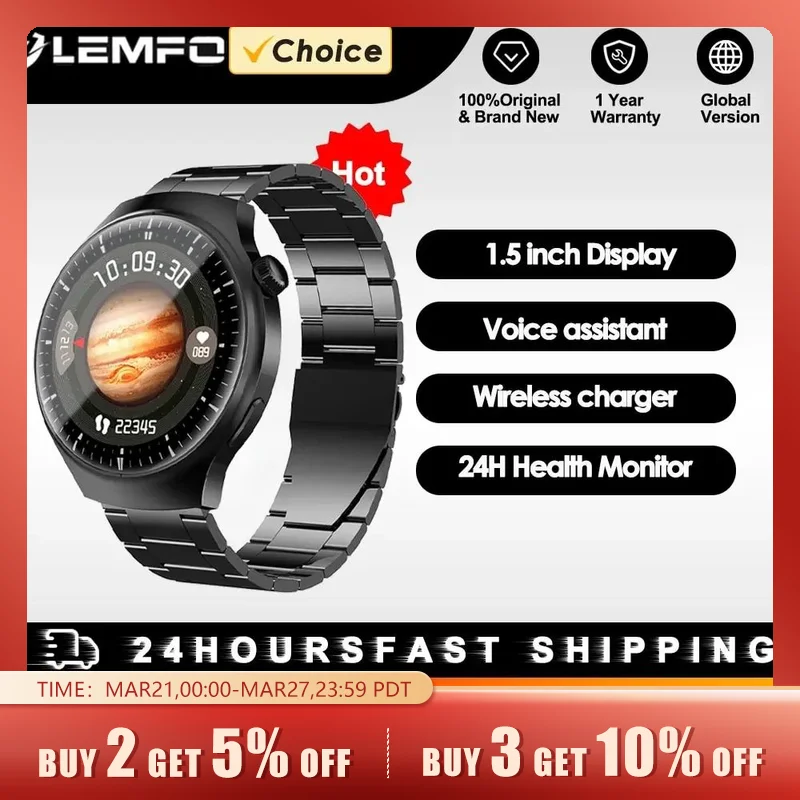 LEMFO-Smart-Watch-Men-Bluetooth-Call-24Hours-Heart-Rate-Monitor ...