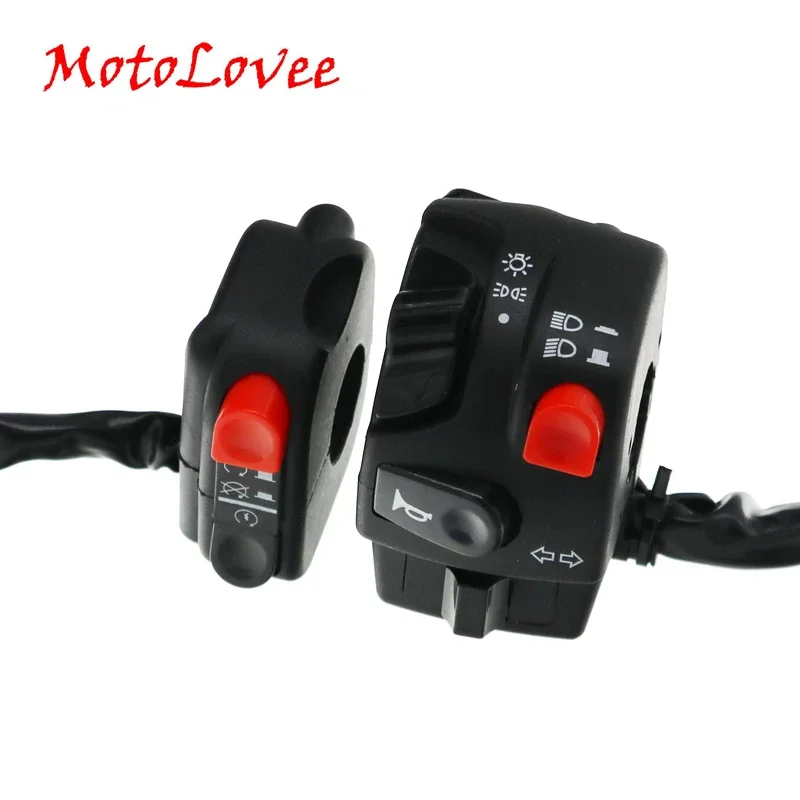 MotoLovee-22mm-Motorcycle-Switches-Motorbike-Horn-Button-Turn-Signal-Electric-Fog-Lamp-Light ...