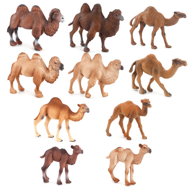 Simulation Camel Action Figure Wild Animals Figurines Desert Captive ...