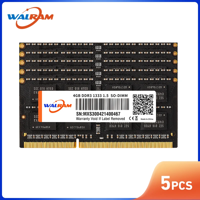 WALRAM メモリア Ram 4 ギガバイト DDR3 ラップトップメモリ 1333MHz 1600MHz 1866MHz 10600S ...